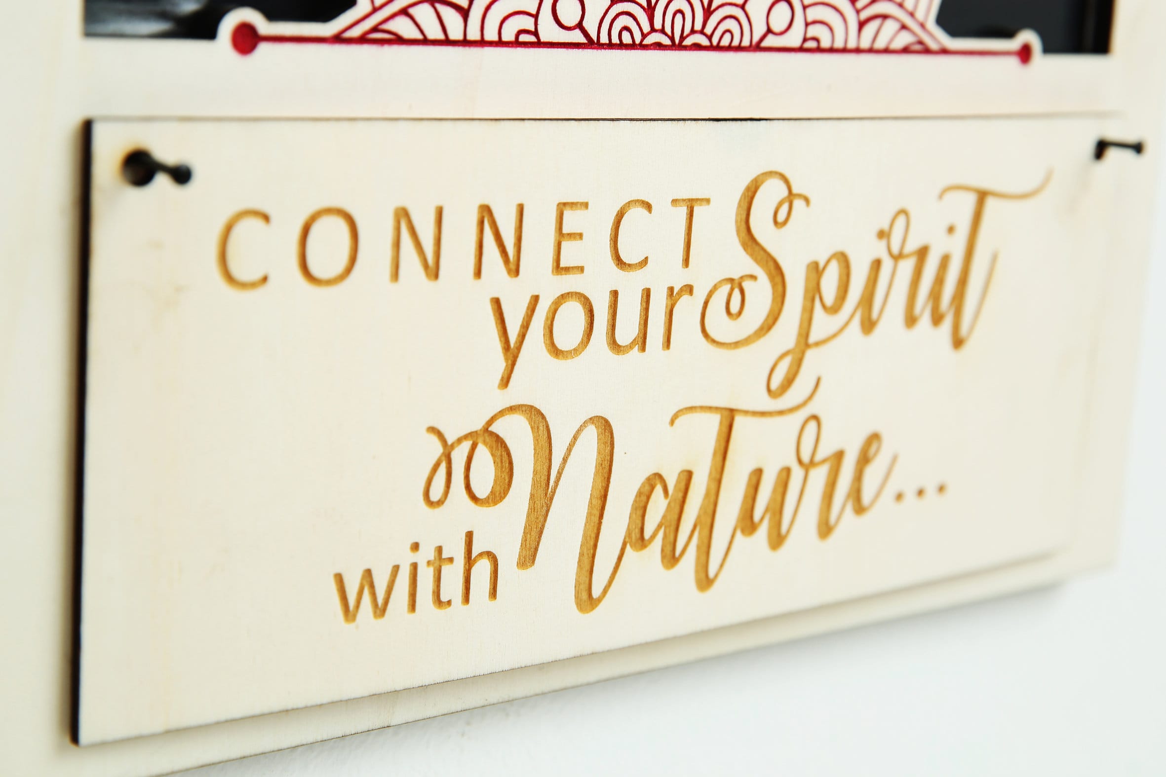 Wooden Photo Frame With Calendar mandala Wall Photo Frame With Calendar ...