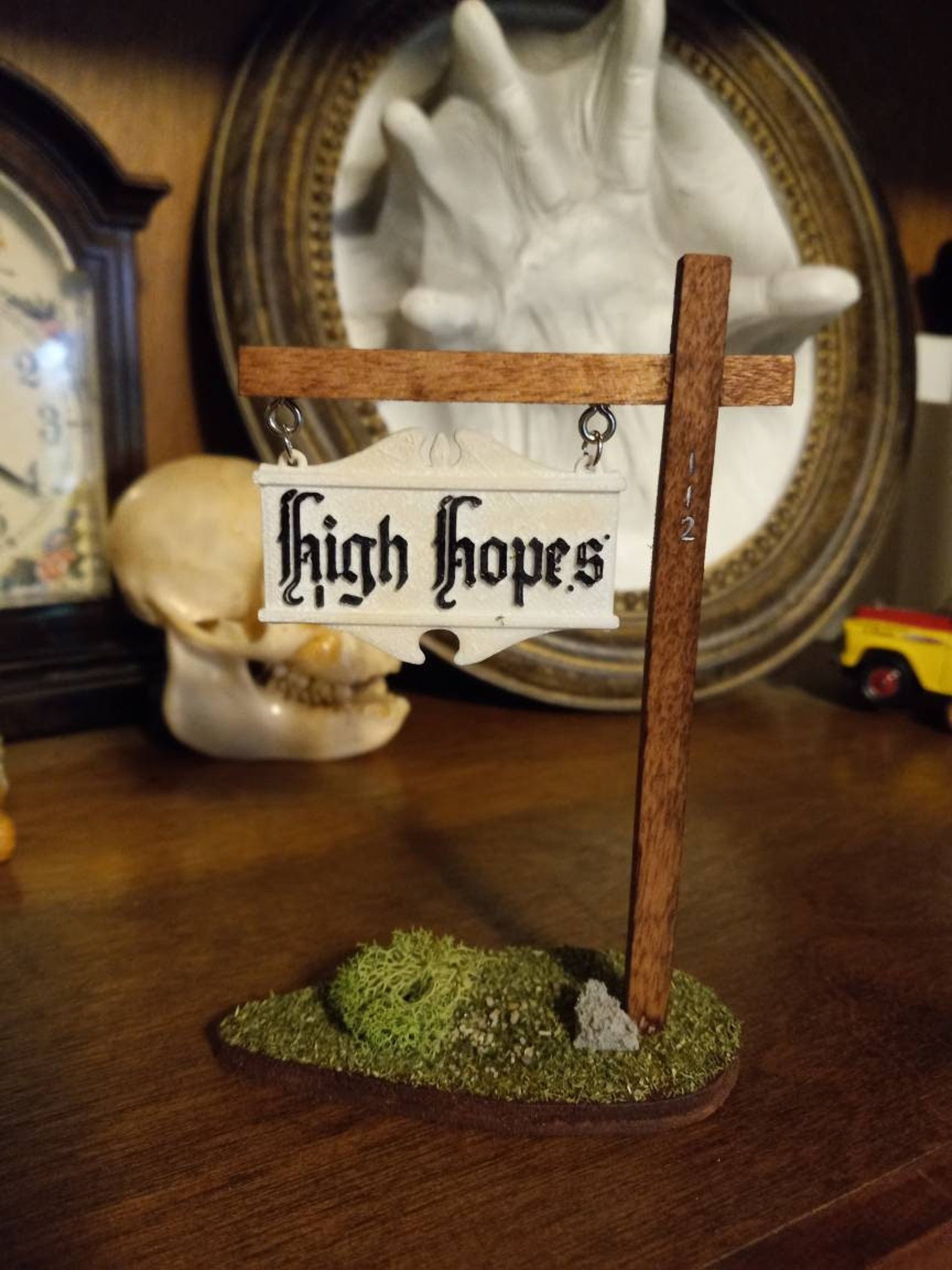 Amityville Horror Miniature High Hopes Sign 1/12 Scale Horror - Etsy