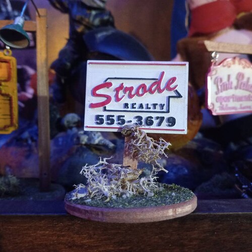 Halloween Movie 1/12 Scale strode Realty Yard Sign - Etsy