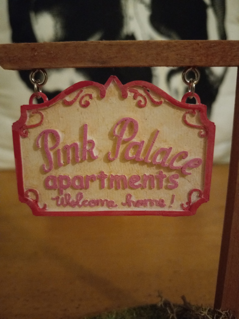 Coraline Pink Palace Apartments 1/12 Scale Handmade Sign Prop - Etsy