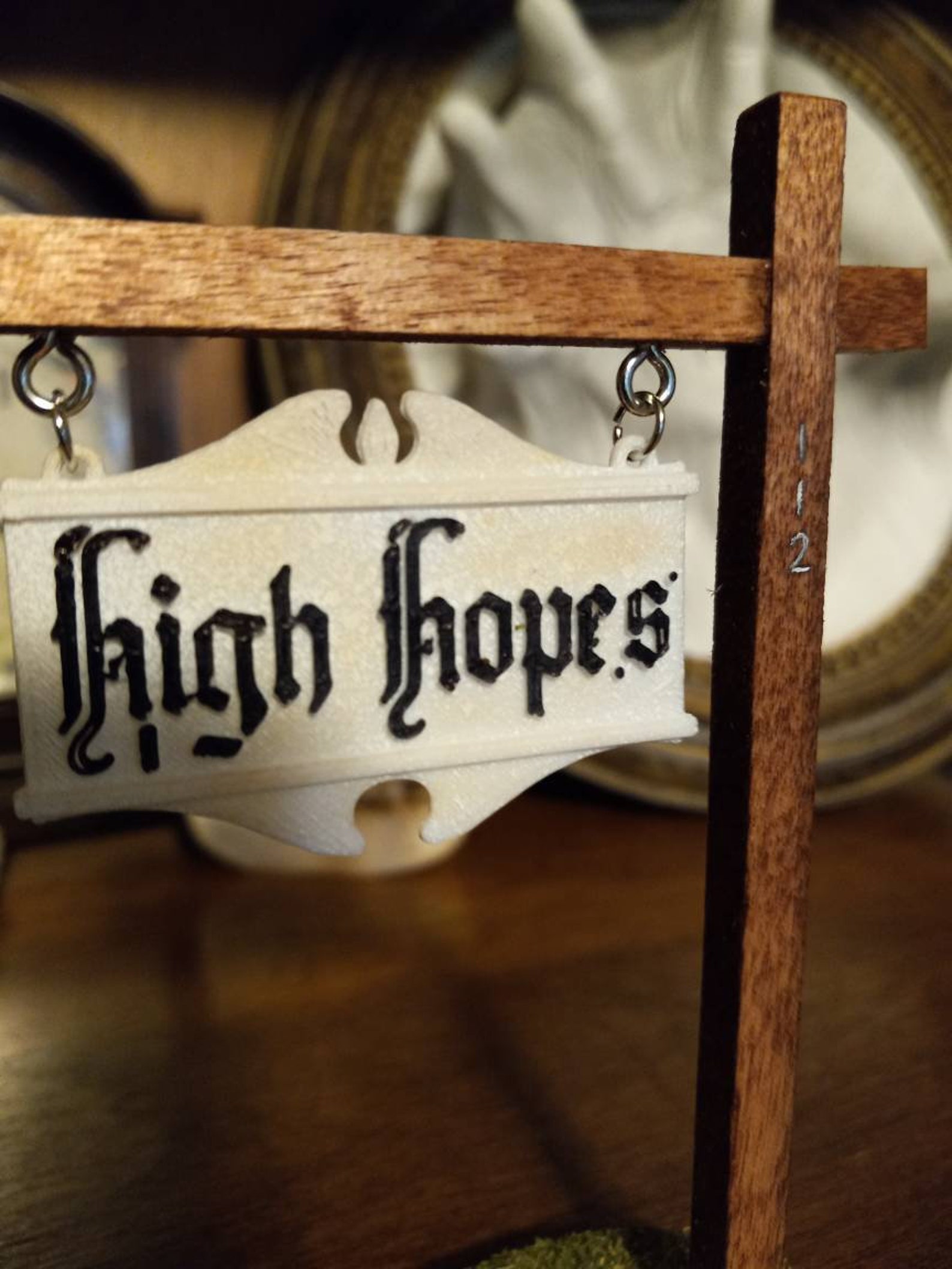 Amityville Horror Miniature High Hopes Sign 1/12 Scale Horror - Etsy