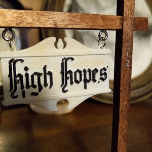 Amityville Horror Miniature High Hopes Sign 1/12 Scale Horror Movie ...