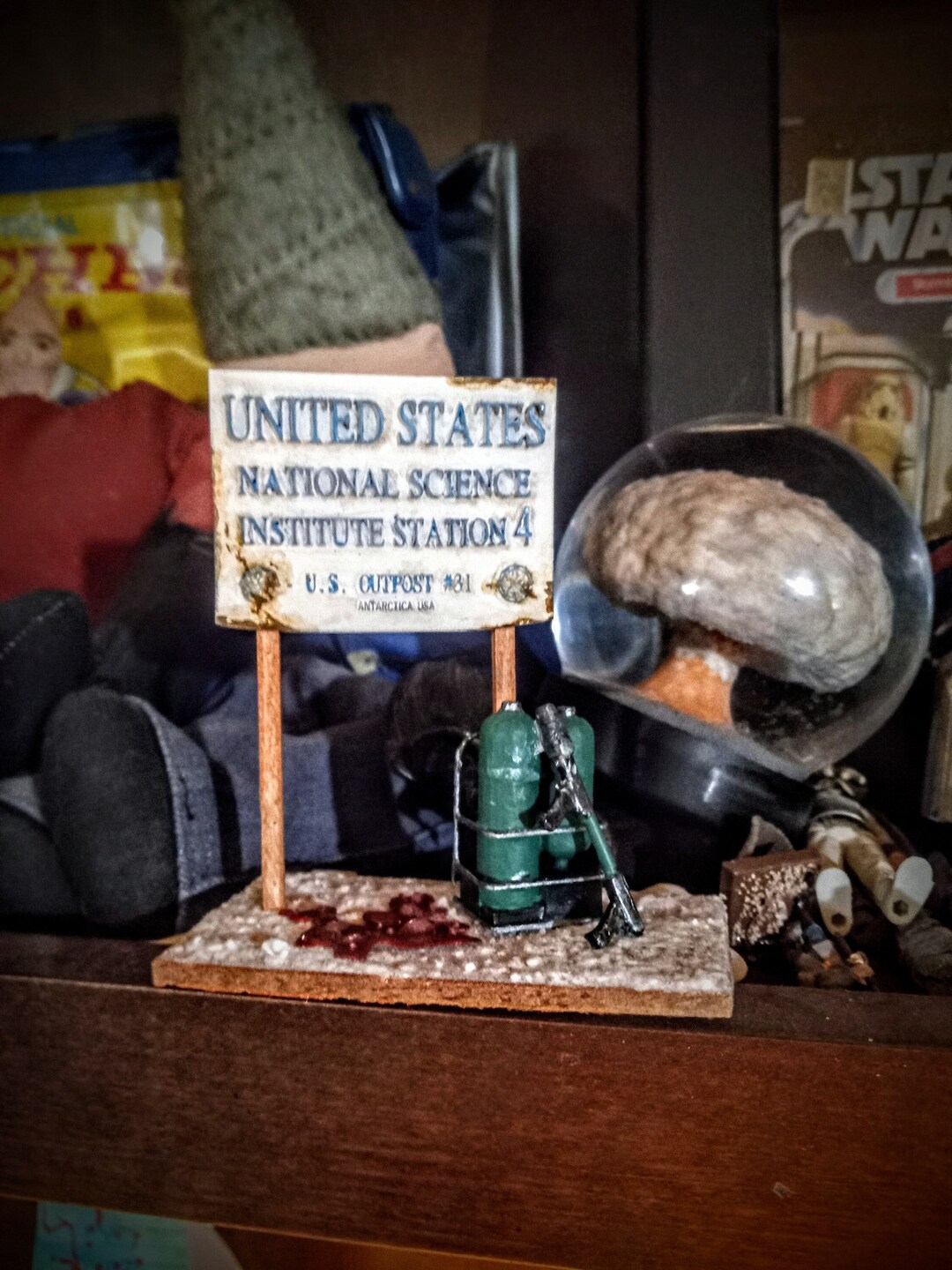 The Thing John Carpenter 1/12th Scale Sign Diorama Horror Display - Etsy