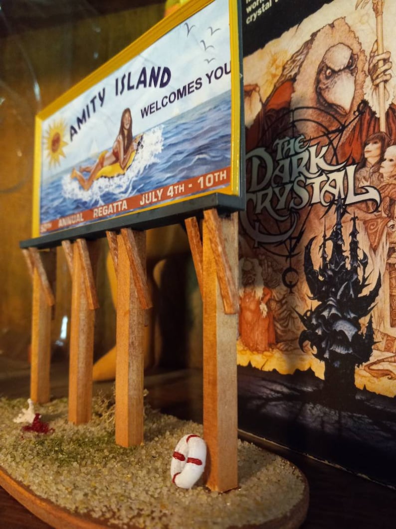 Jaws Billboard Amity Island Sign - Etsy