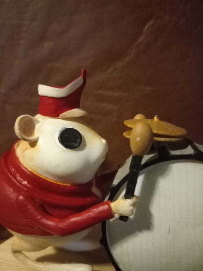 Tiny Drummer Circus Mouse Figure Display Circus Mice - Etsy