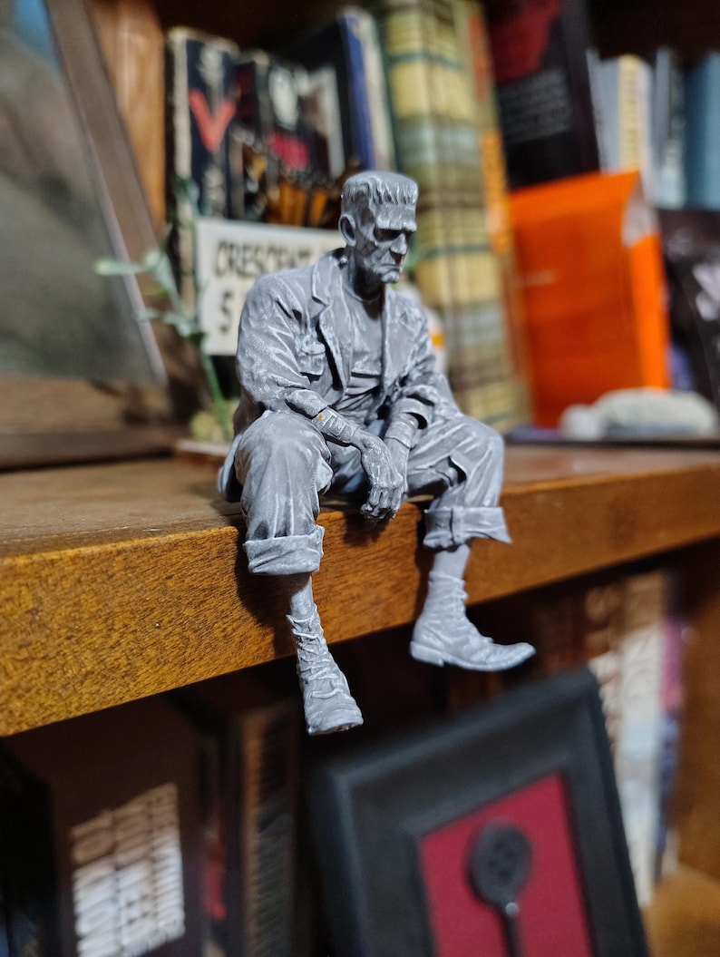 Frankenstein Sitting Figurine - Hand Painted Classic Monsters ...
