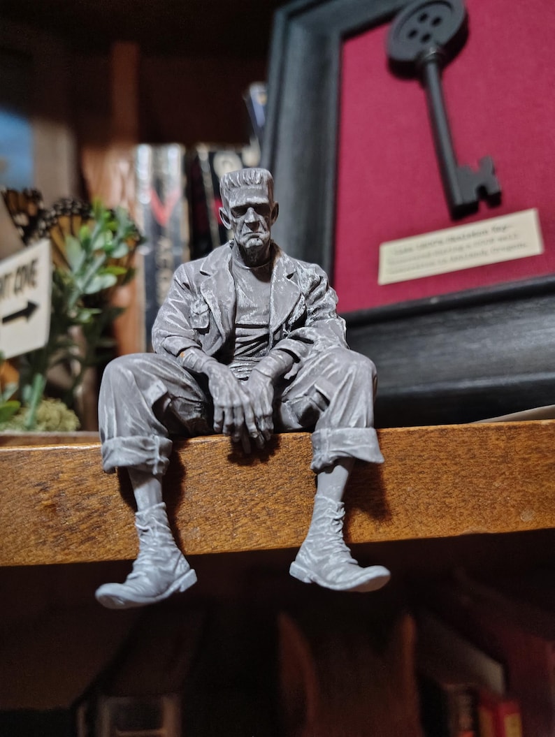 Frankenstein Sitting Figurine - Hand Painted Classic Monsters ...