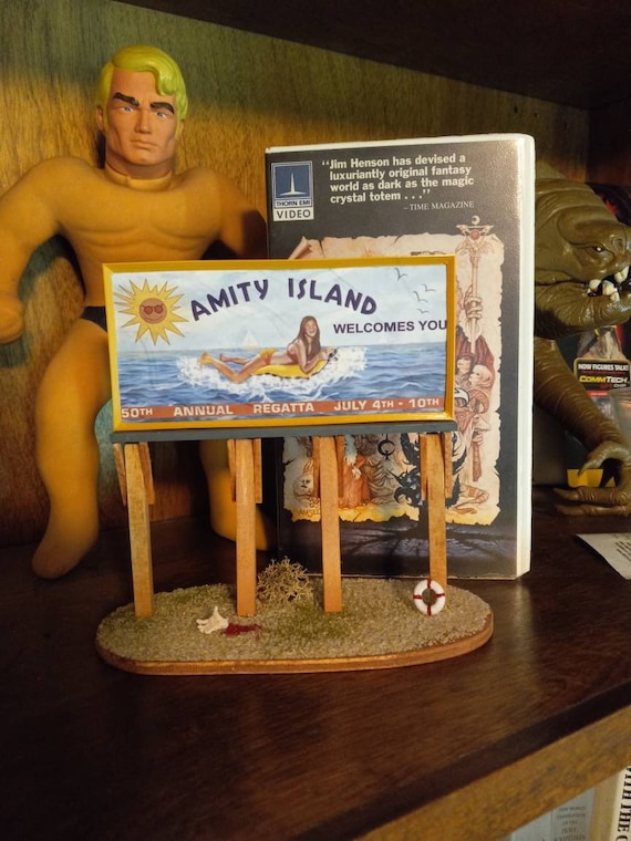 Jaws Billboard Amity Island Sign - Etsy UK