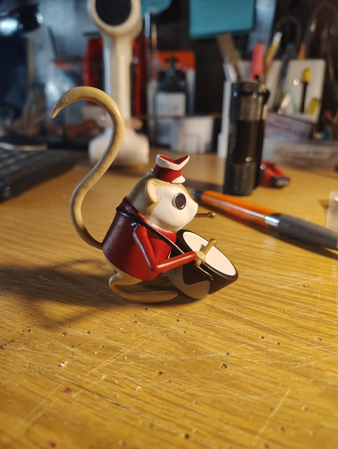 Circus Mouse Snare Drum Jumping Mice Figure - Etsy