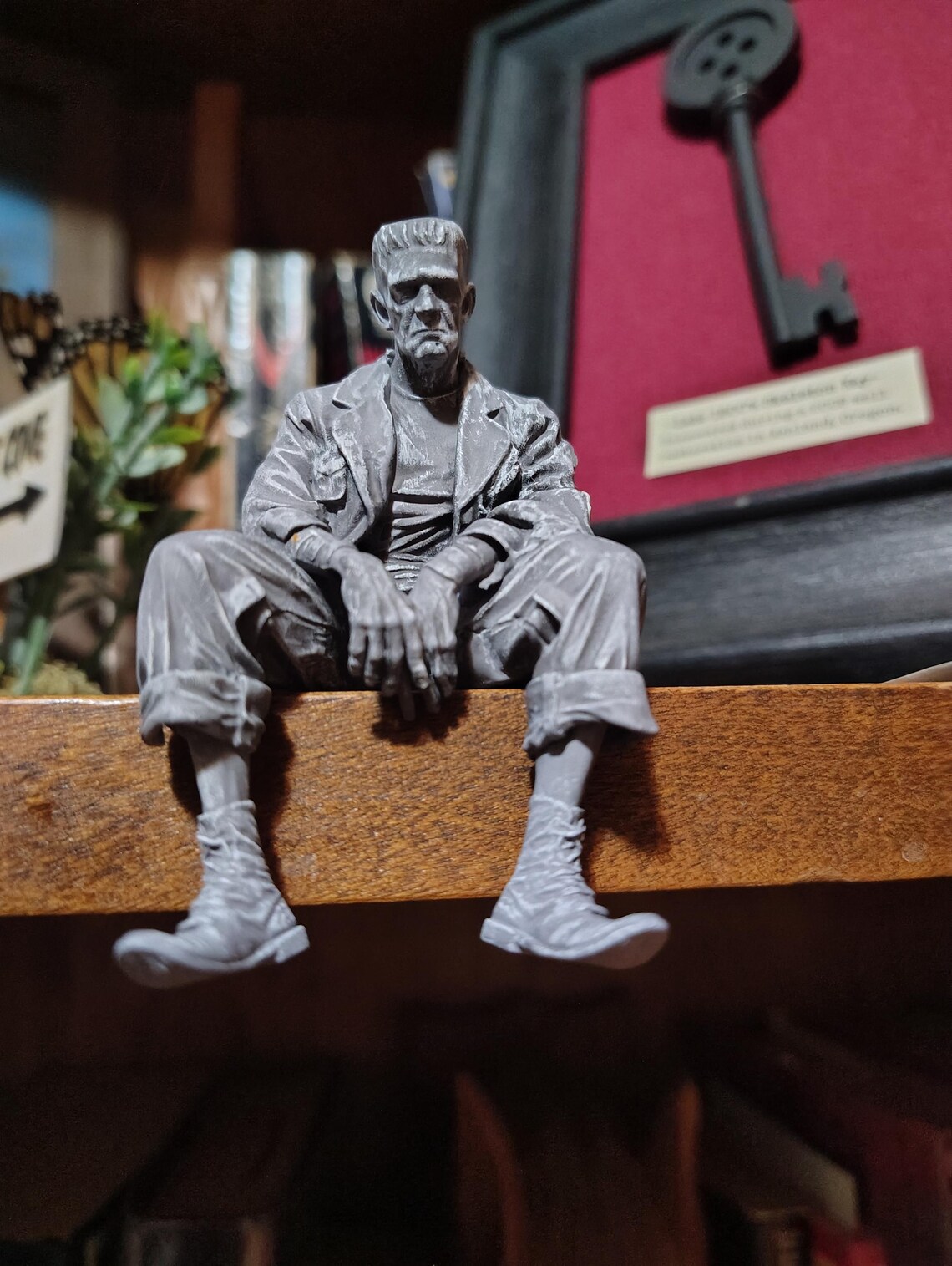 Frankenstein Sitting Figurine - Hand Painted Classic Monsters ...