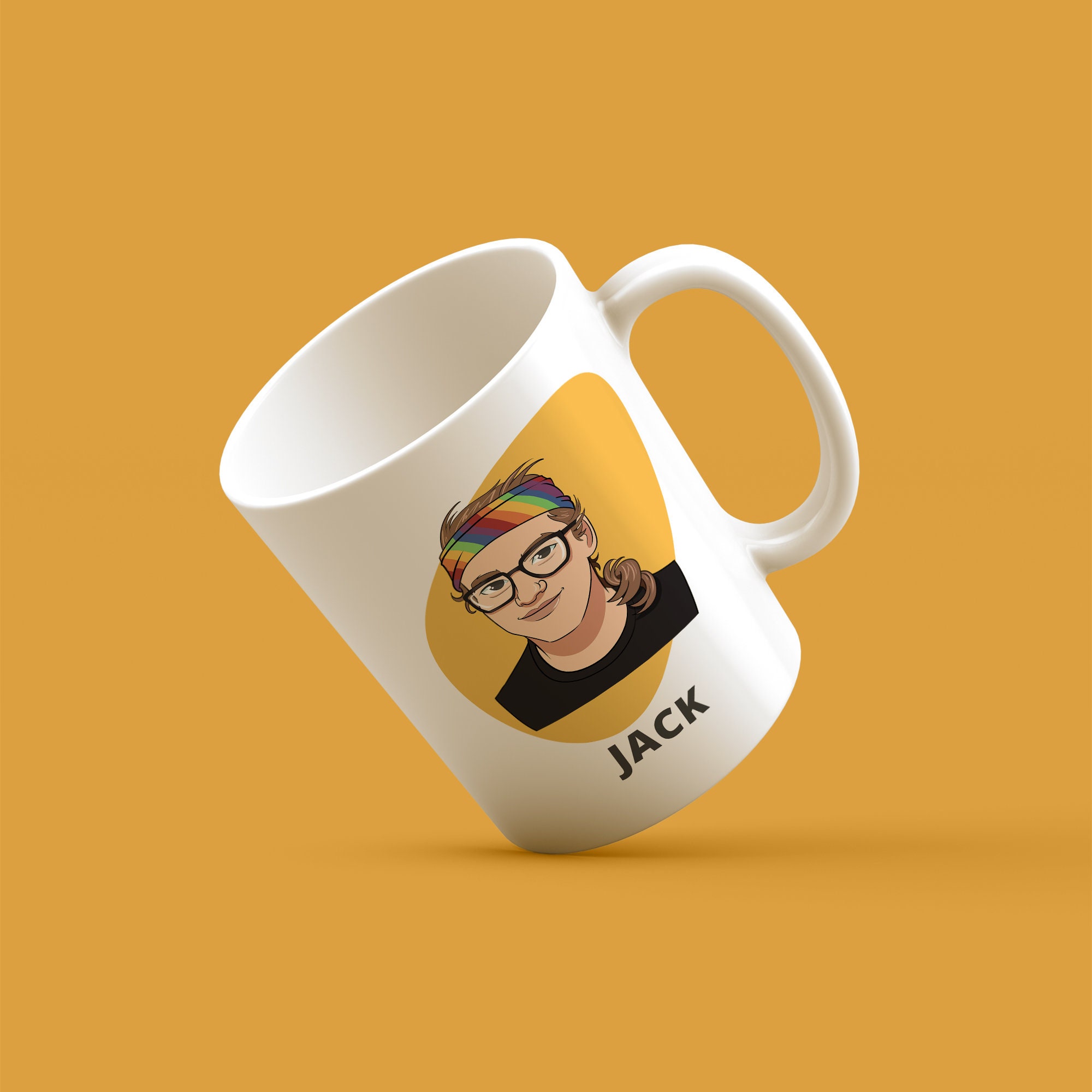 Personalised Cartoon Mug, Caricature Gift Mug, Mug From Photo, Couple ...