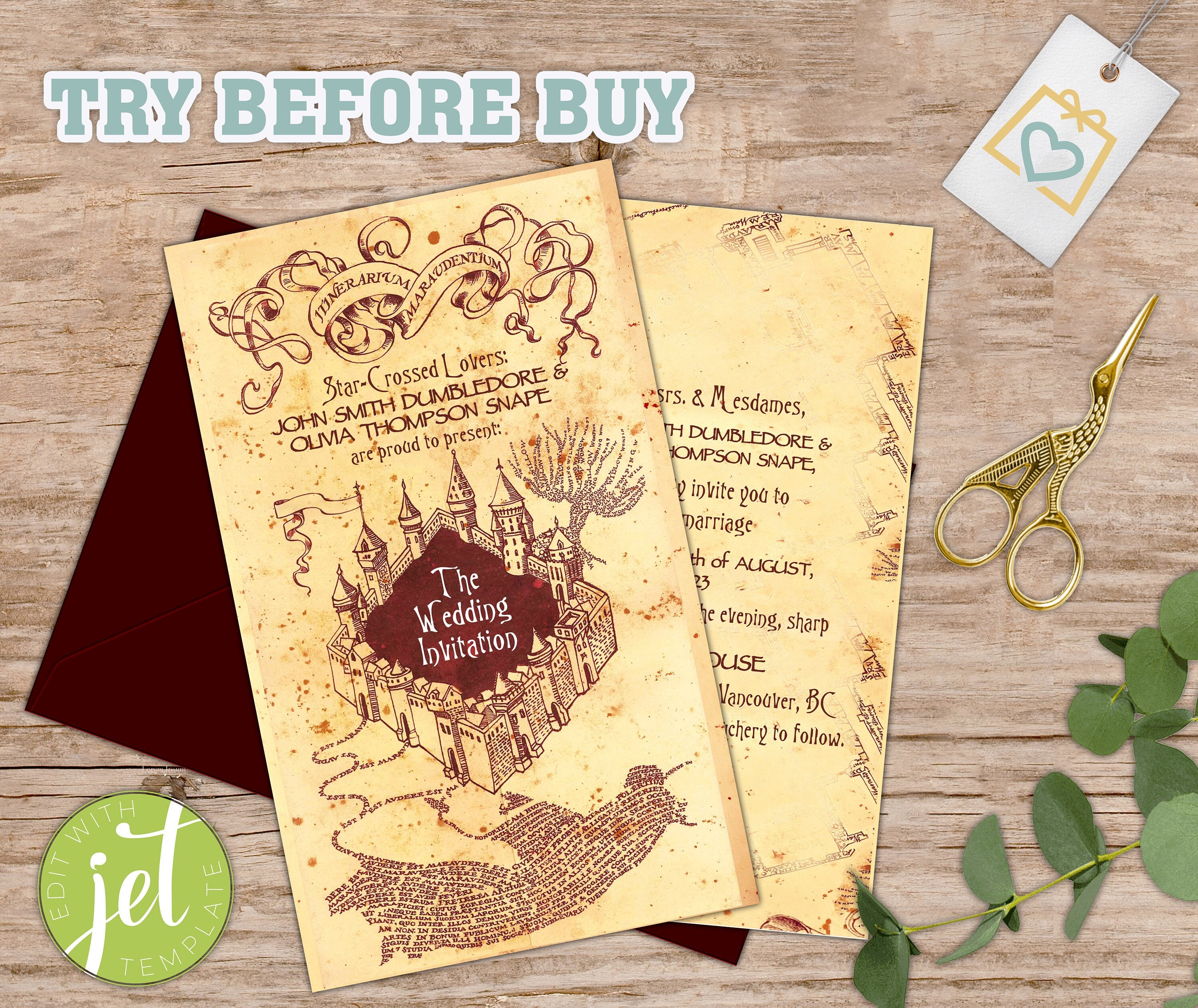 Plantilla De Mapa De Merodeadores