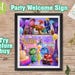Inside Out Birthday Welcome Sign, Kids Party Decor (digital Download ...