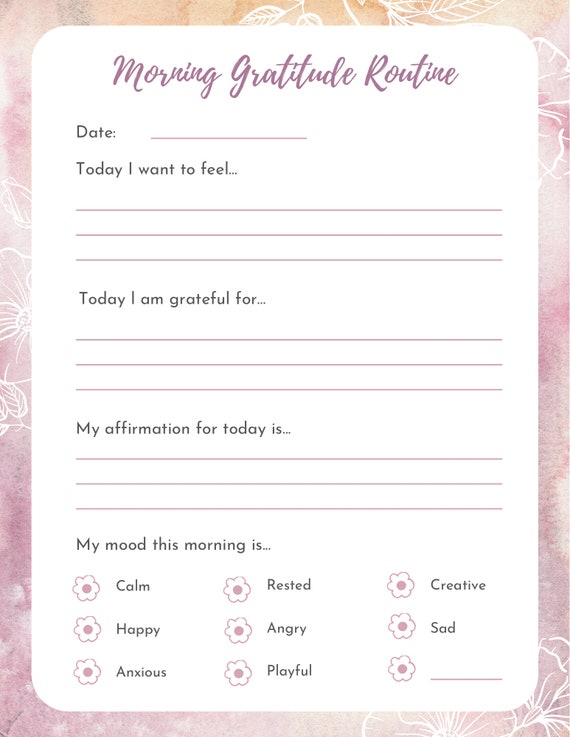 Free Printable Gratitude Journal Template Gratitude Journal, 57% OFF