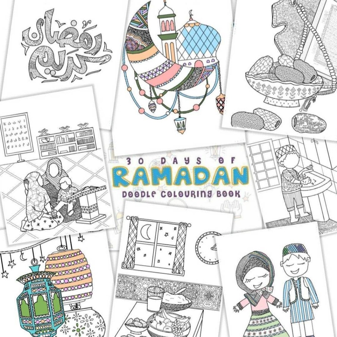 30 Days of Ramadan' Doodle Colouring Book - Etsy