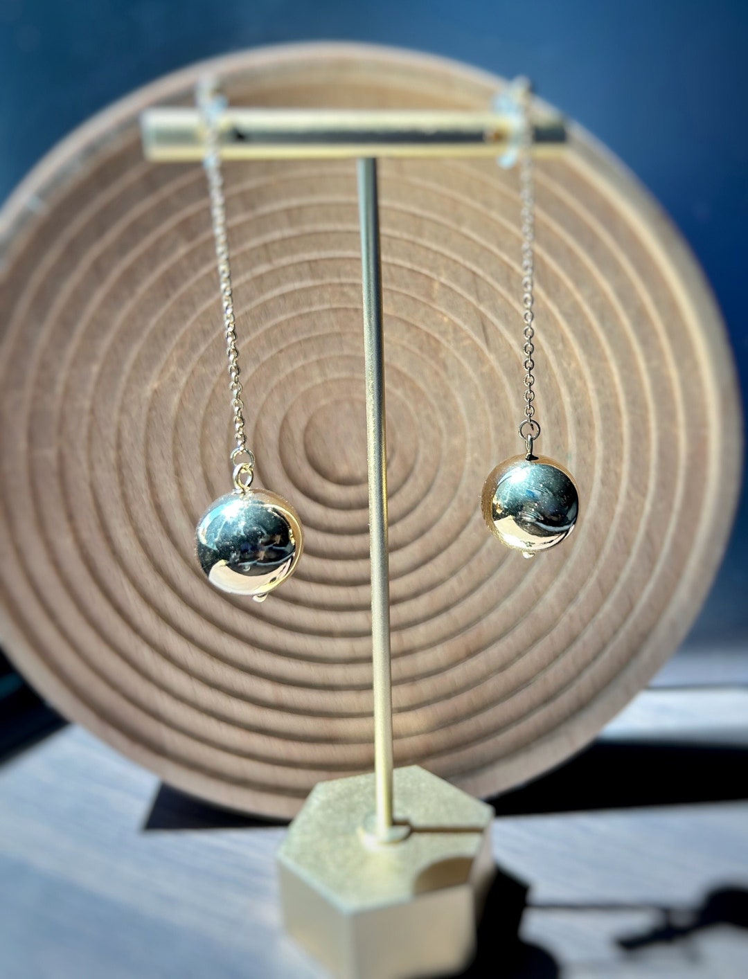 Gold Ball Clip on Invisible Clip on Painless Earrings Chic Gift for Her ...