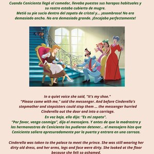 Learn Spanish, Learn English, Cinderella - Etsy