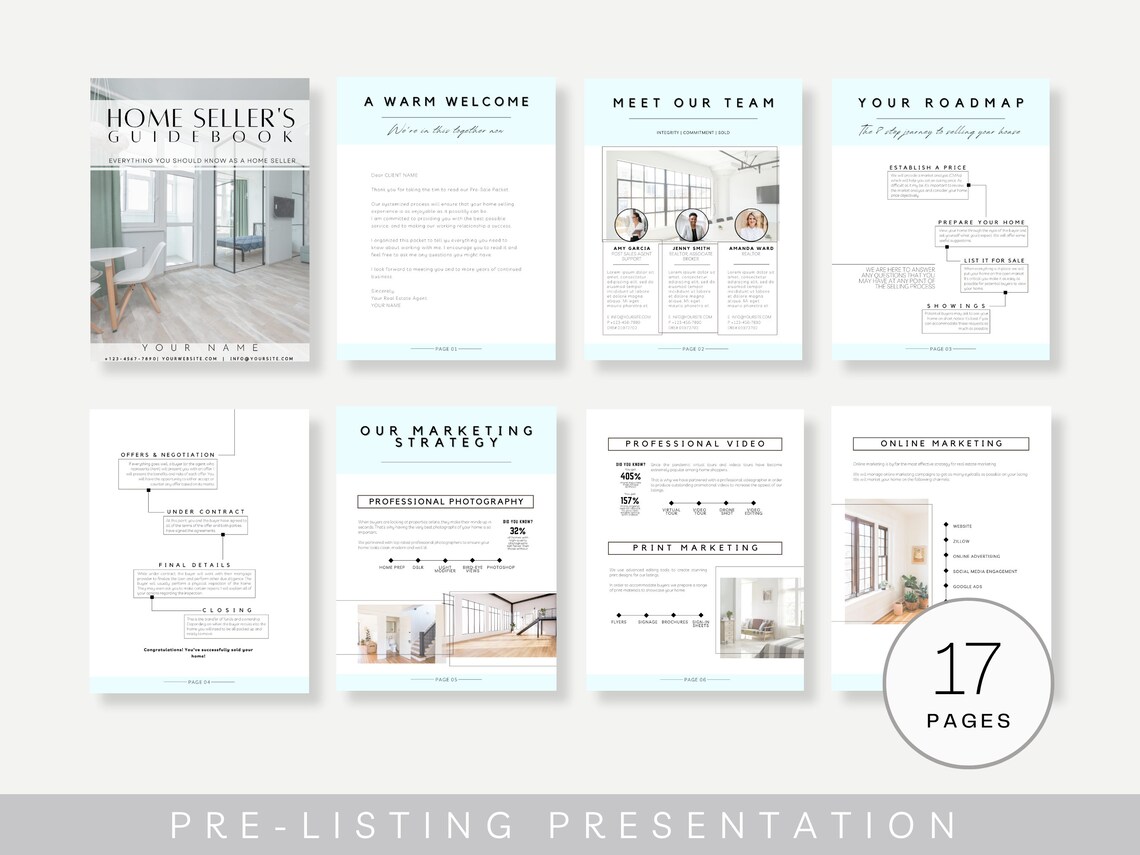 Real Estate PRINTABLE Marketing Kit Home Buyer Guide | Etsy