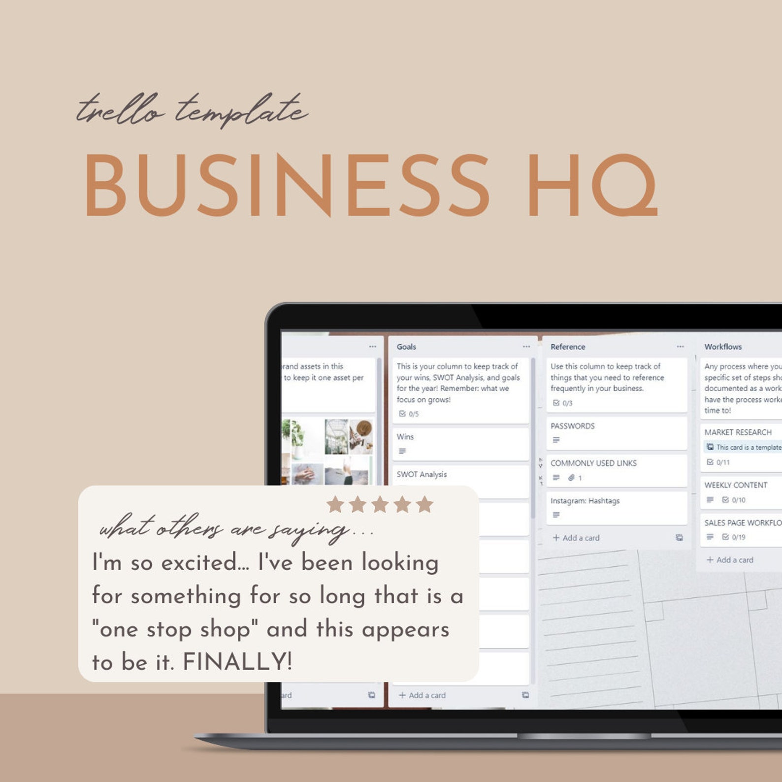 Business Headquarters Trello Template, Workflow System, Business ...