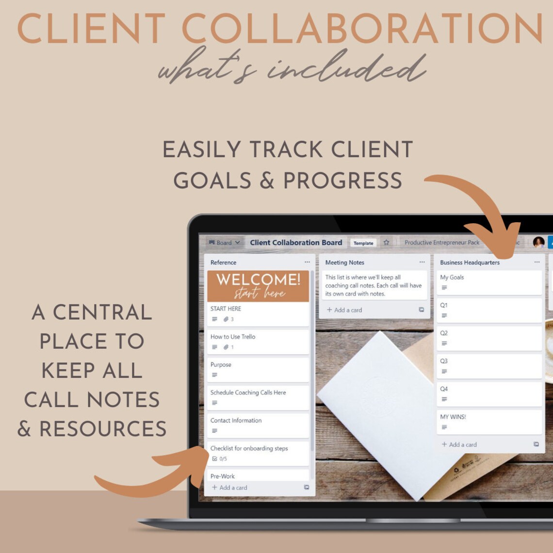 Client Collaboration Template Client Tracker Client - Etsy