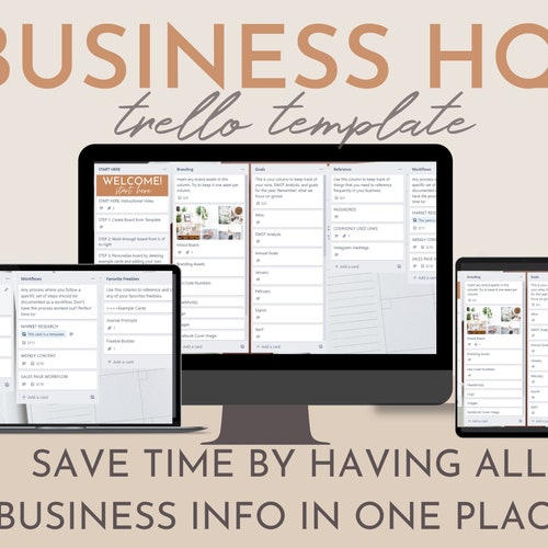 Business Headquarters Trello Template Workflow System - Etsy
