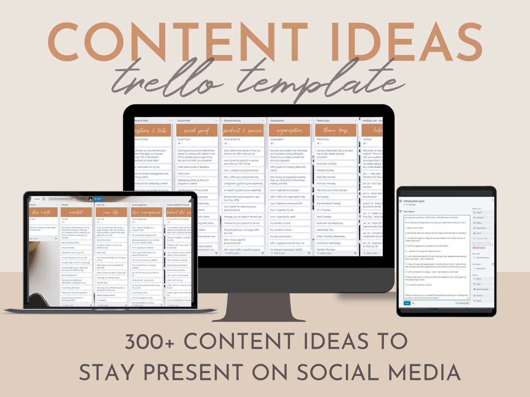 300+ Content Ideas, Social Media Content Calendar, Instagram Post Ideas ...