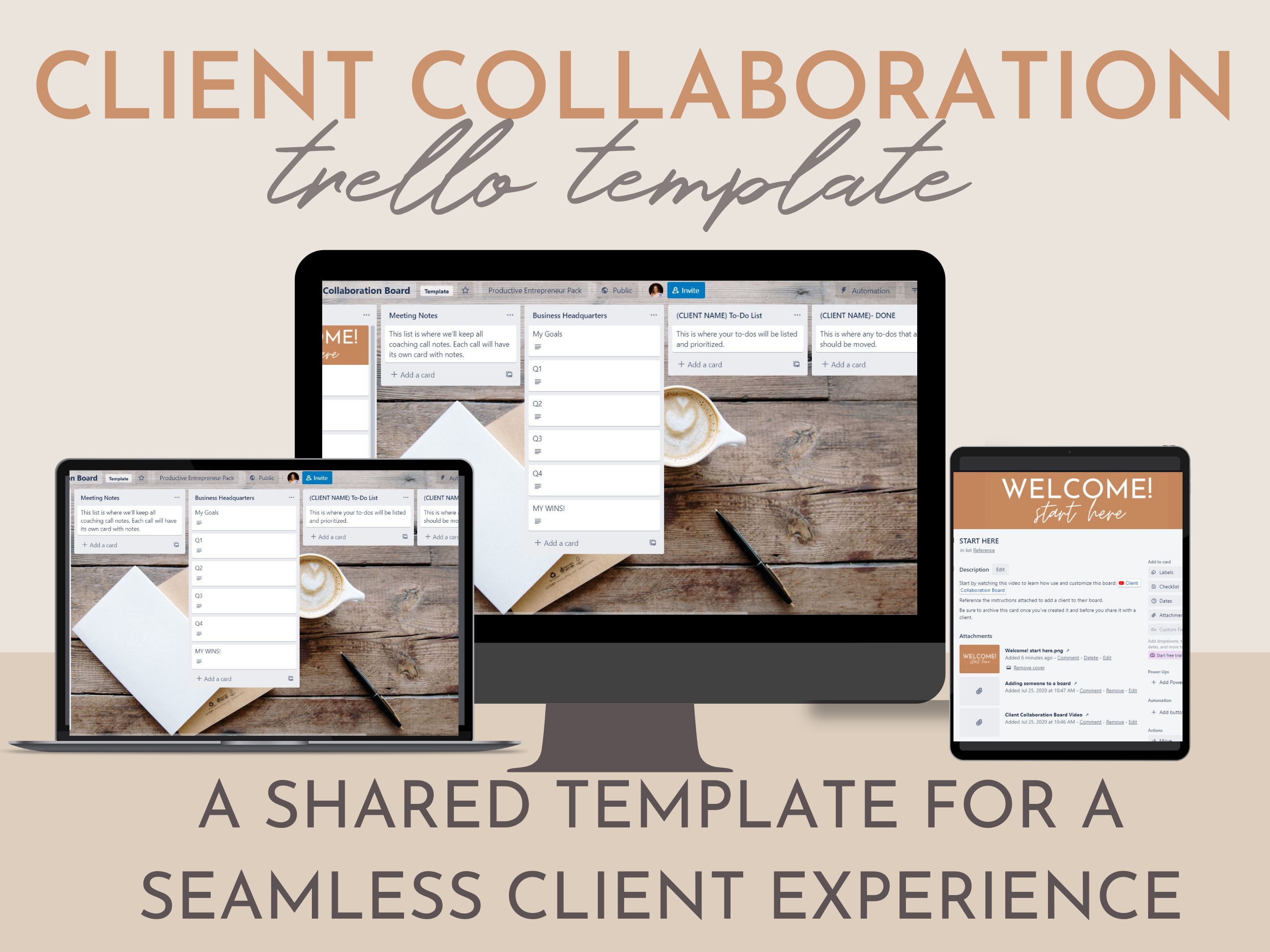 Client Collaboration Template Client Tracker Client Management System ...