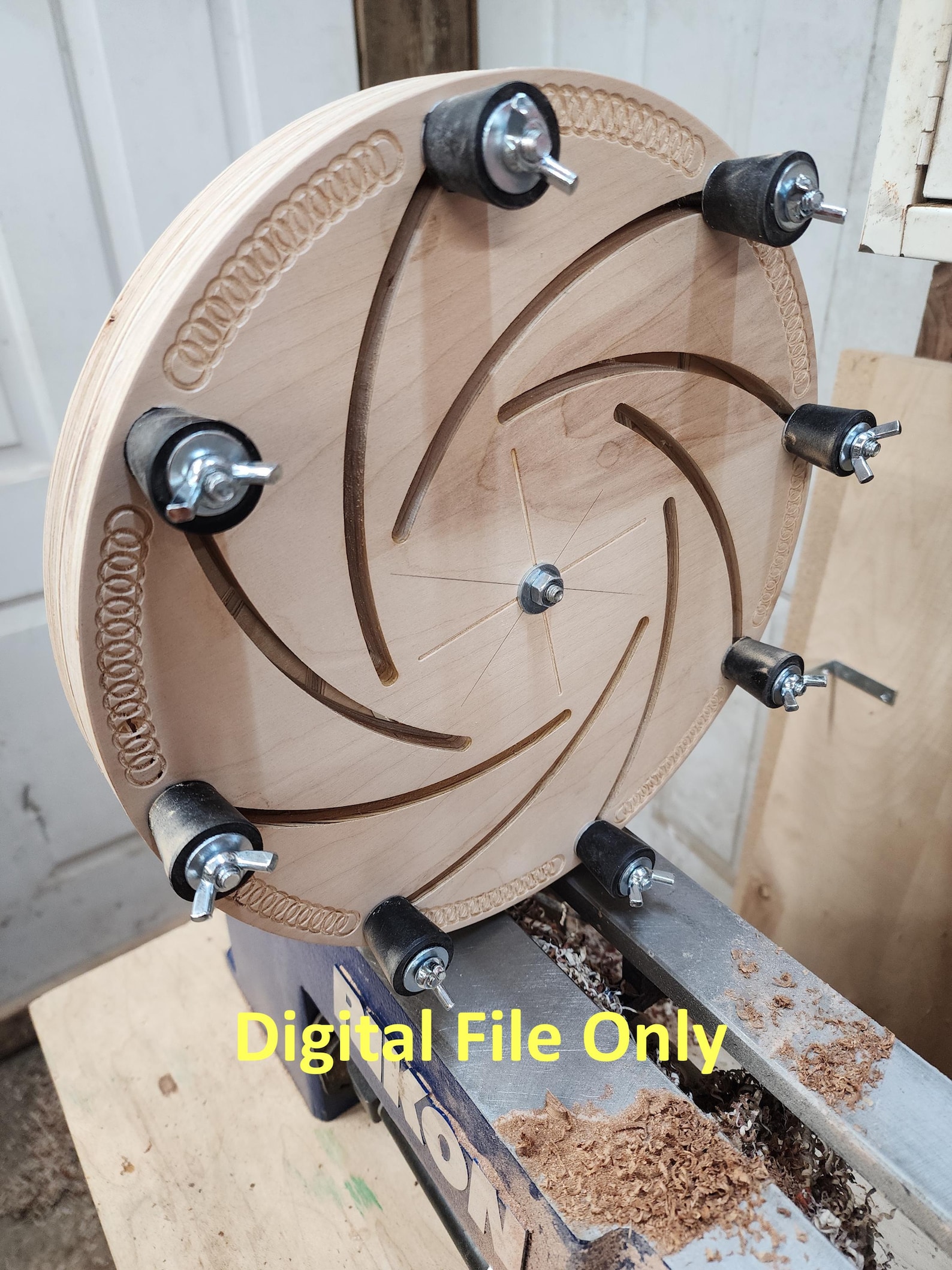 Digital File of a Longworth Chuck for CNC or Laser - Etsy