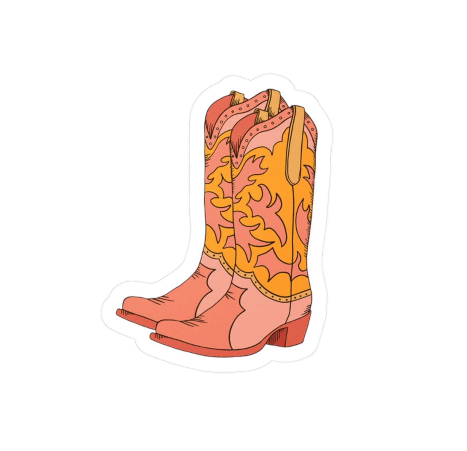 Western Stickers, Punchy Country Stickers, Kiss Cut Waterproof Stickers ...