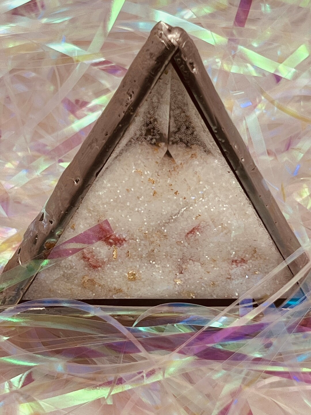 Pyramid Beveled Hearts of Gold - Etsy