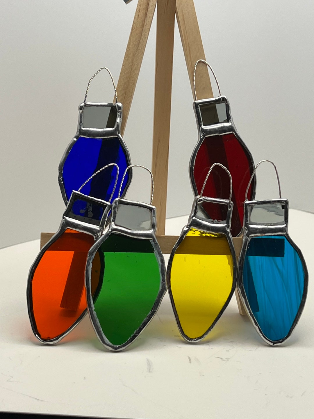 Stained Glass Christmas Light Window Decor, Suncatcher,christmas ...