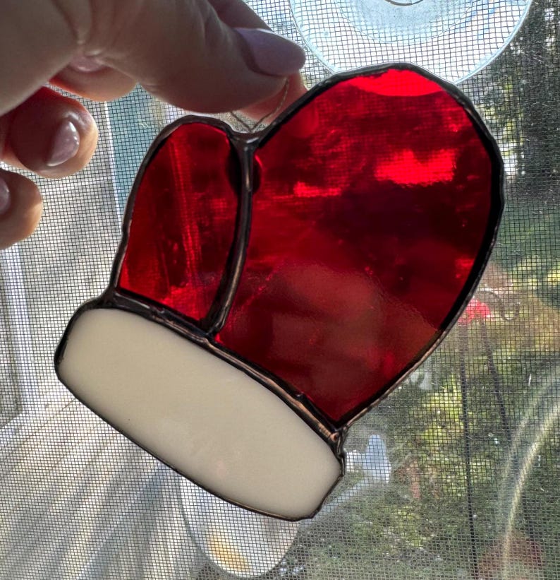 Stained Glass Christmas Window Decor, Suncatcher,christmas Suncatcher ...