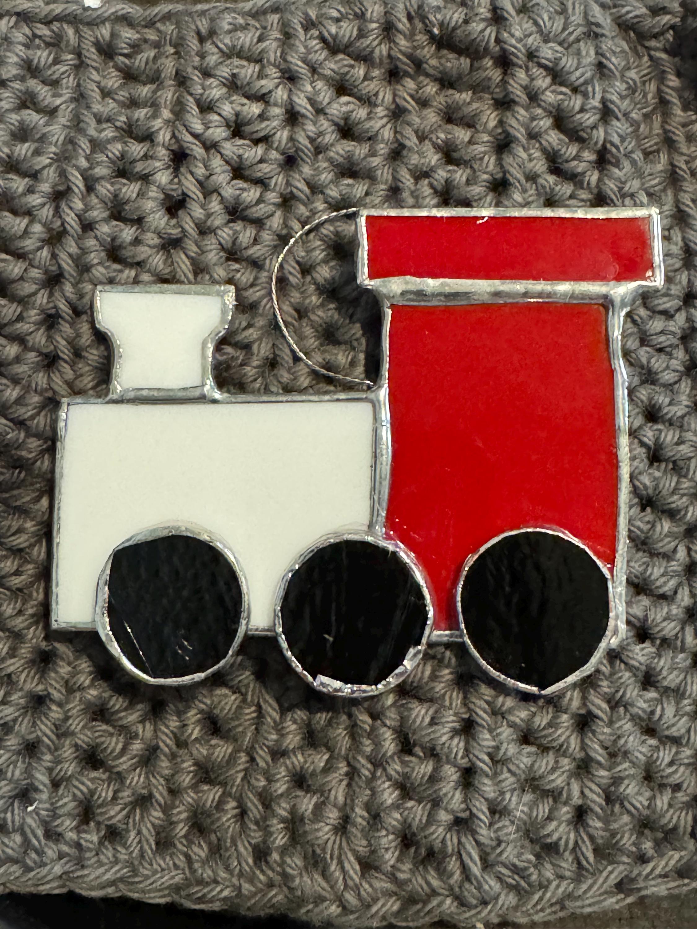 Stained Glass Train Ornament or Window Decor - Etsy