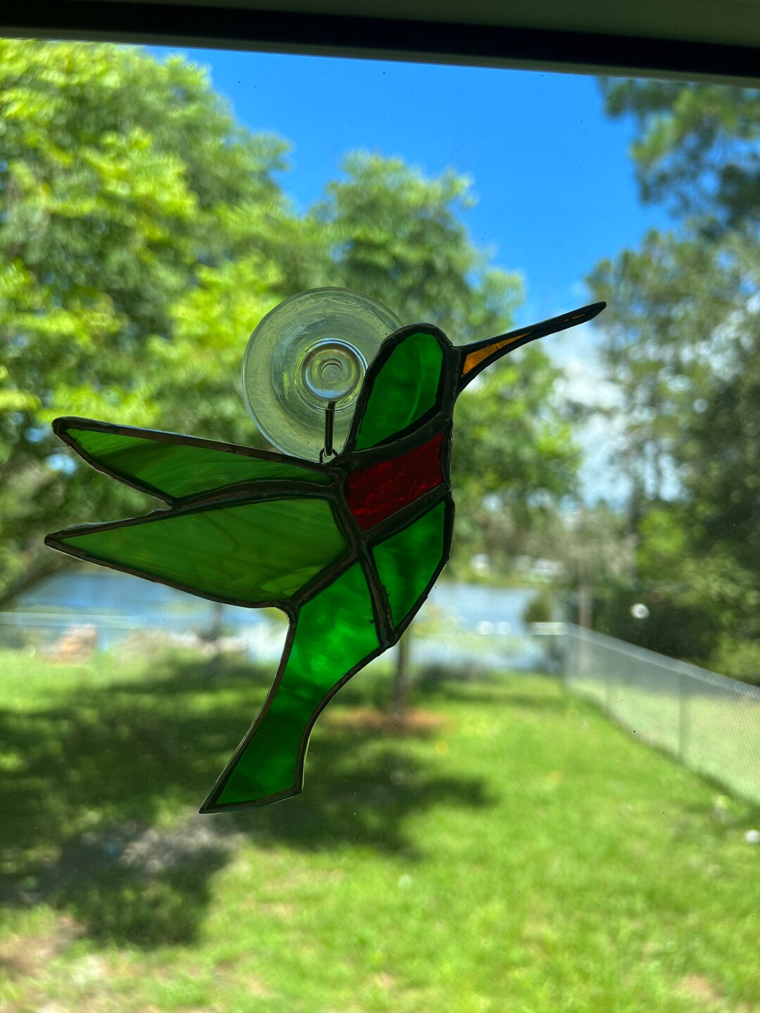 Stained Glass Hummingbird Window Decor, Hummingbird Suncatcher ...