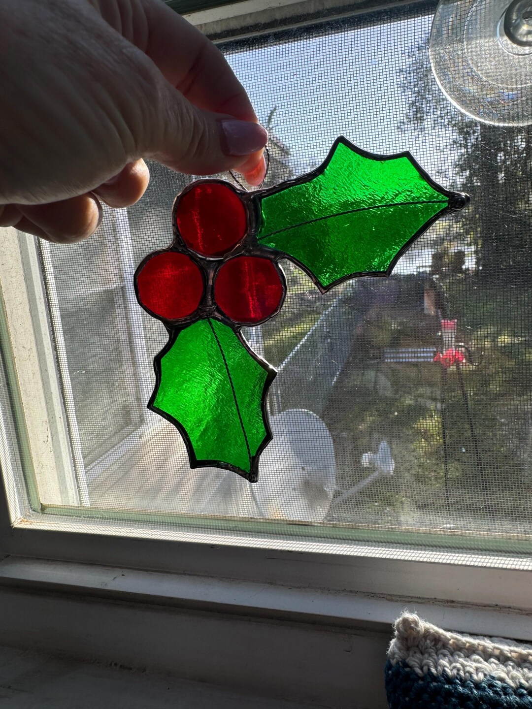 Stained Glass Christmas Window Decor, Suncatcher,christmas Suncatcher ...