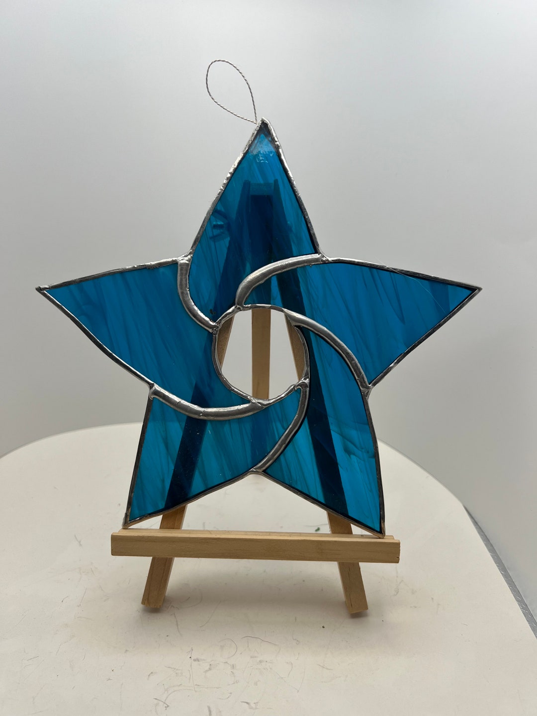 Star Stained Glass Window Decor, Star Stained Glass Star , Star ...