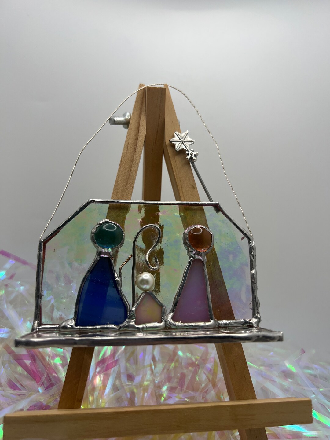 Stained Glass Manger Scene - Etsy