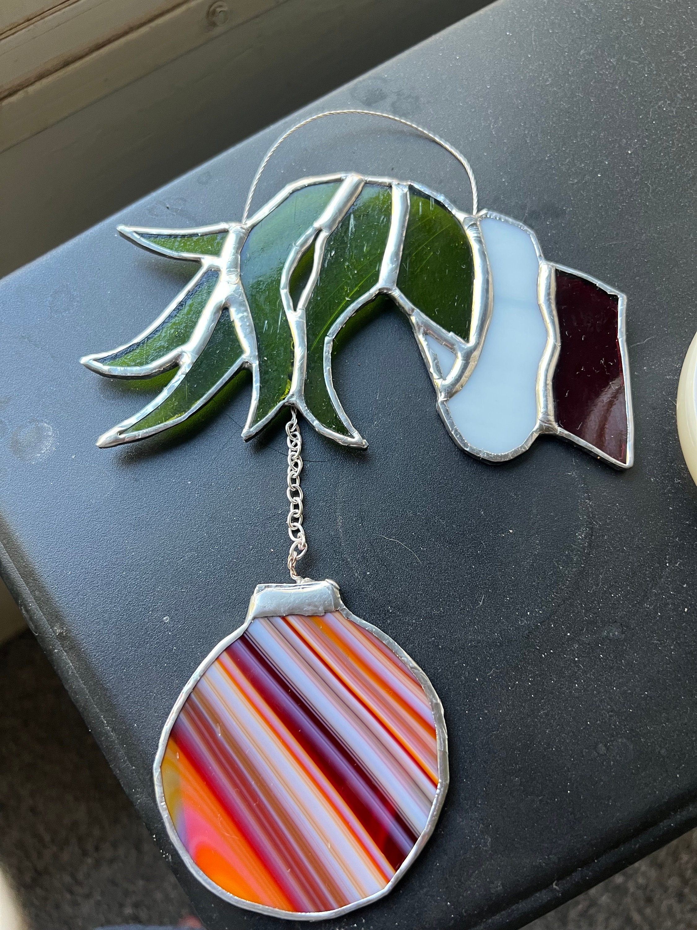 Stained Glass Grinch Window Decor, Grinch Suncatcher,christmas ...