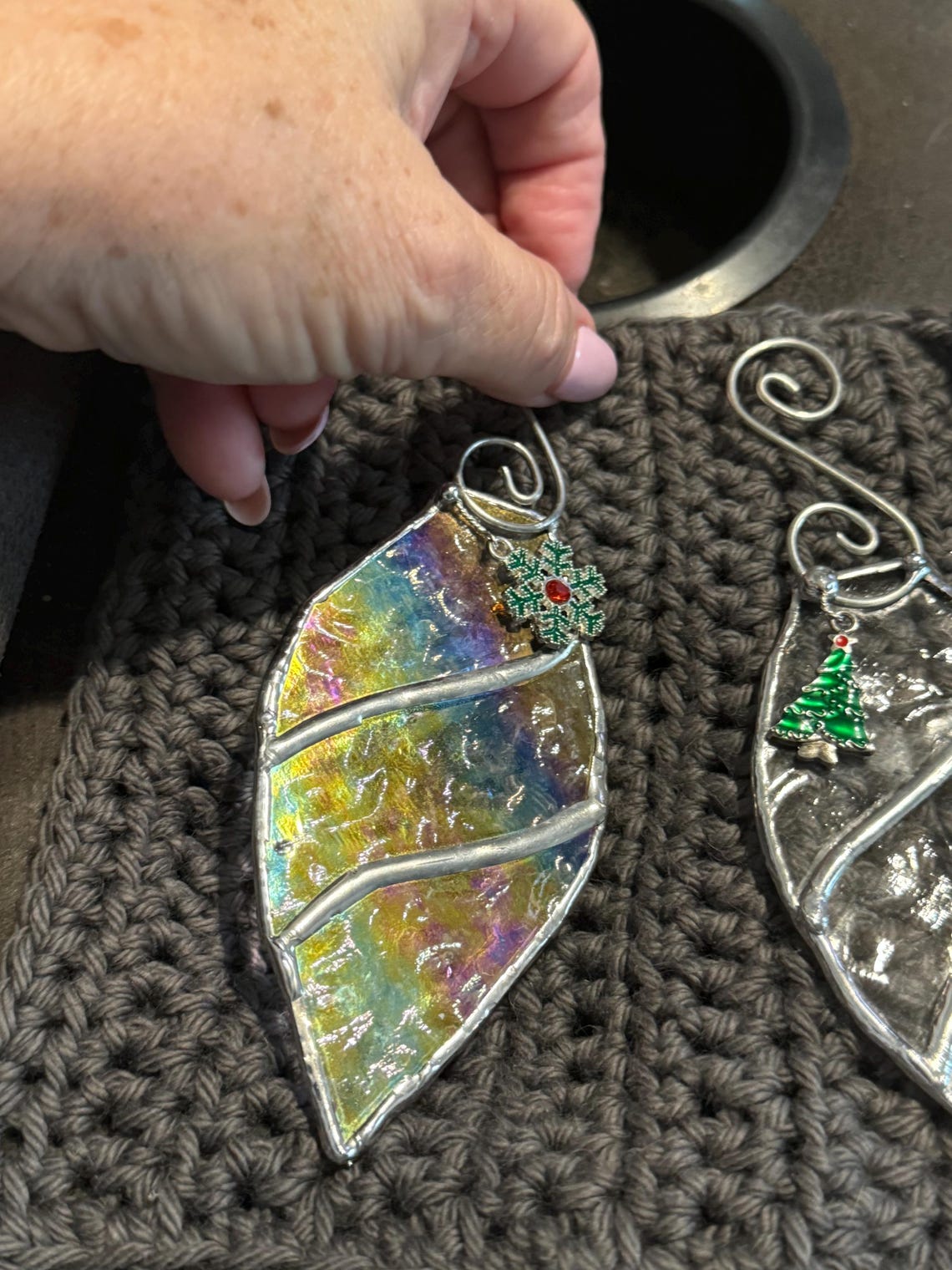 Stained Glass Christmas Window Decor, Suncatcher,christmas Suncatcher ...