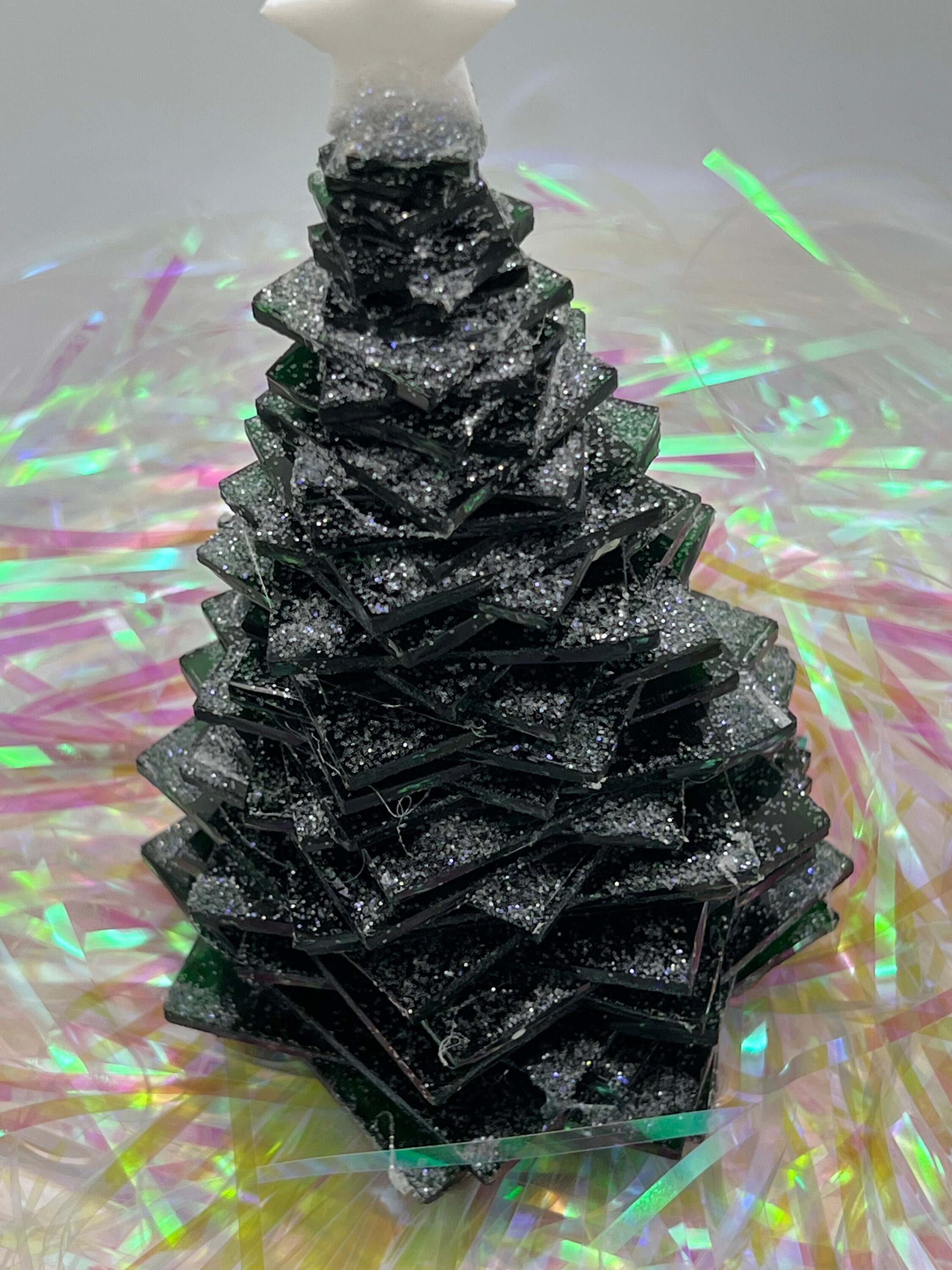 Tabletop Stained Glass Tree - Etsy