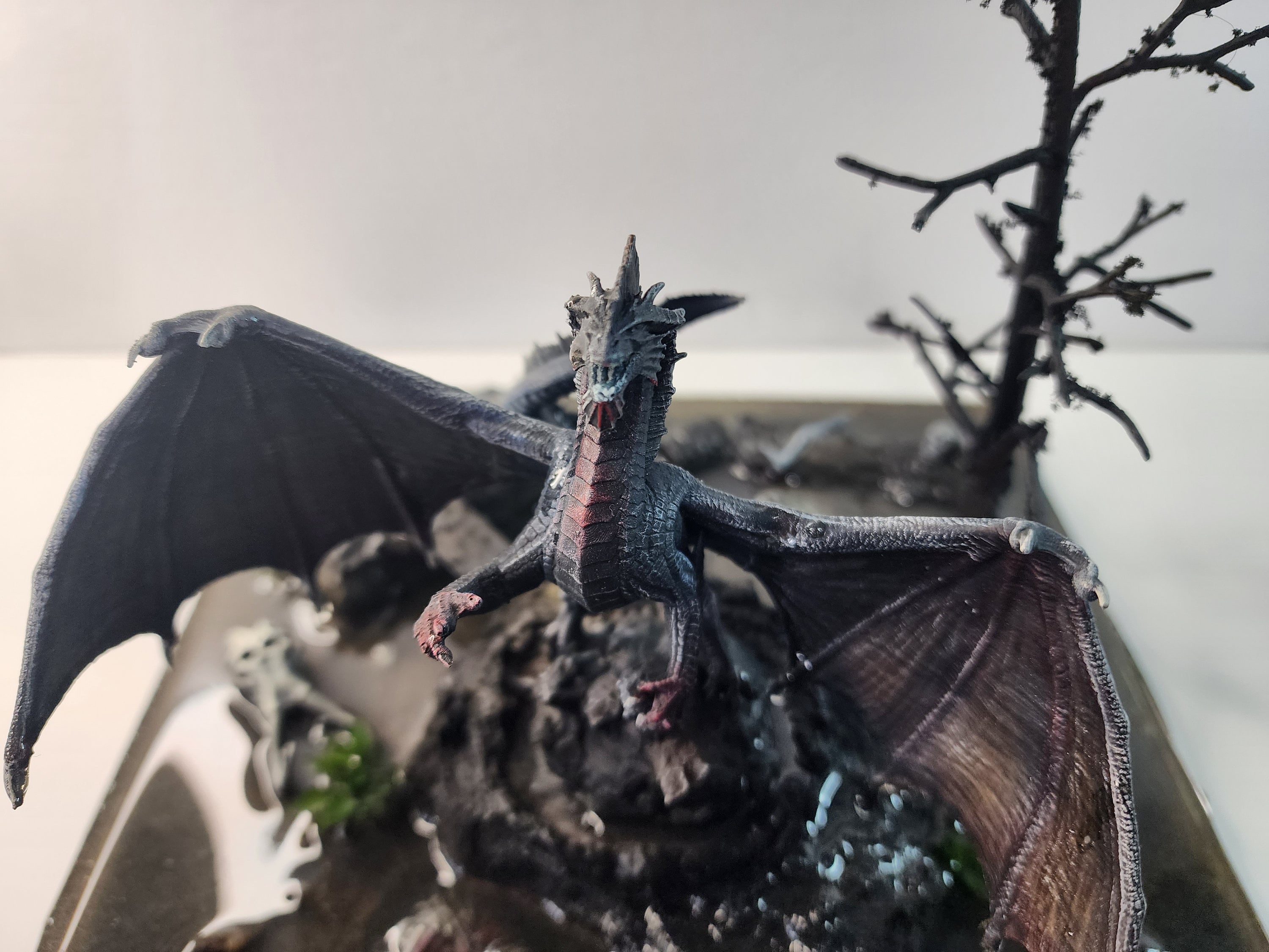 Dragon's Den Fantasy Diorama, 3D Print Dragon and Bones. - Etsy