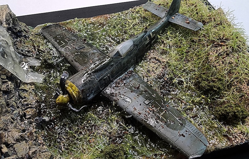 Epoxy Resin Diorama Plane CRASHED FW190-A8 FOCKE-WULF - Etsy