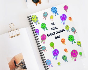 Smiley Face Notebook | Etsy