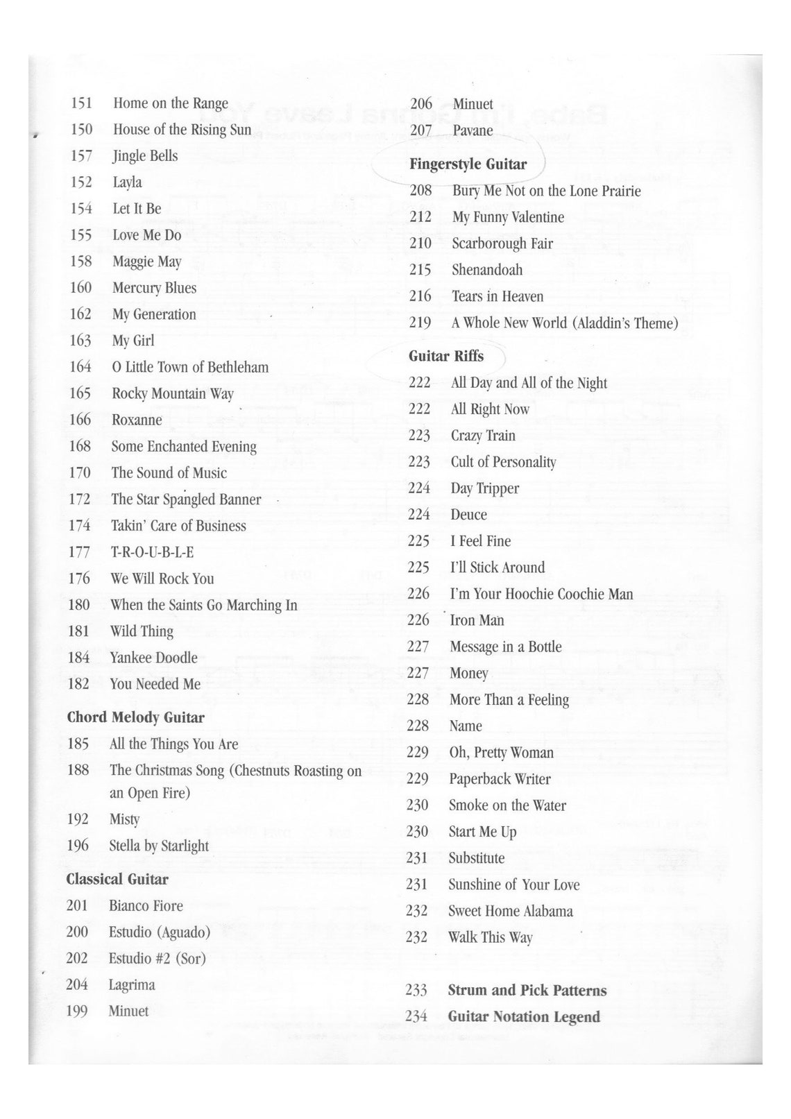 Guitar Songbook With Chords and Tablatures | 110 Songs | PDF Download ...