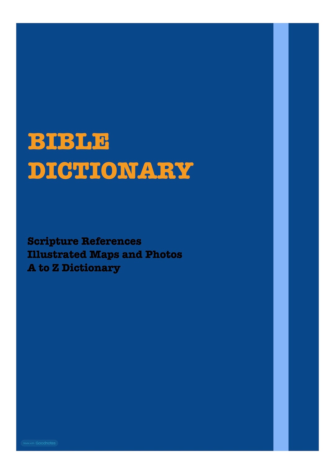 Bible A - Z Dictionary Illustrated | PDF Book Download | Printable - Etsy