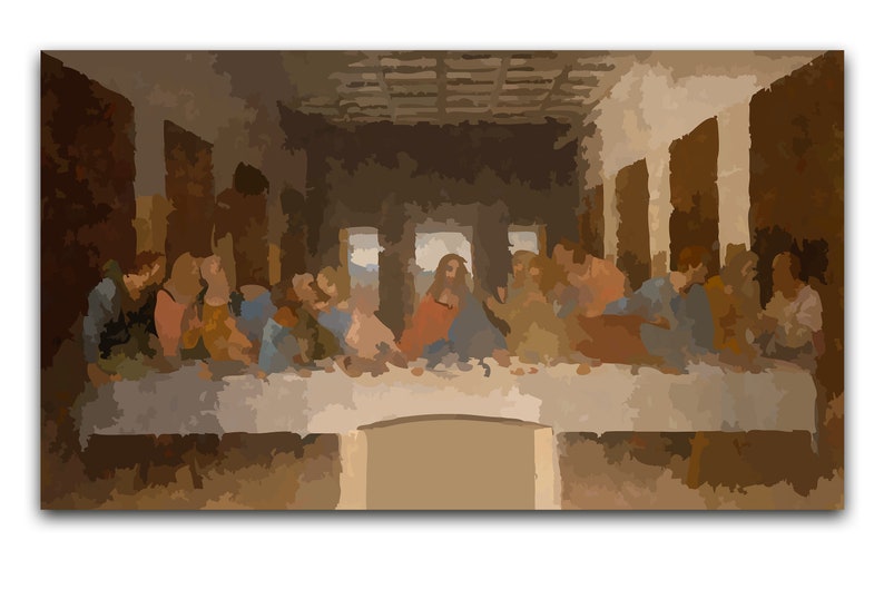 The Last Supper | Abstract Color Palette Digital Painting Drawing Art ...