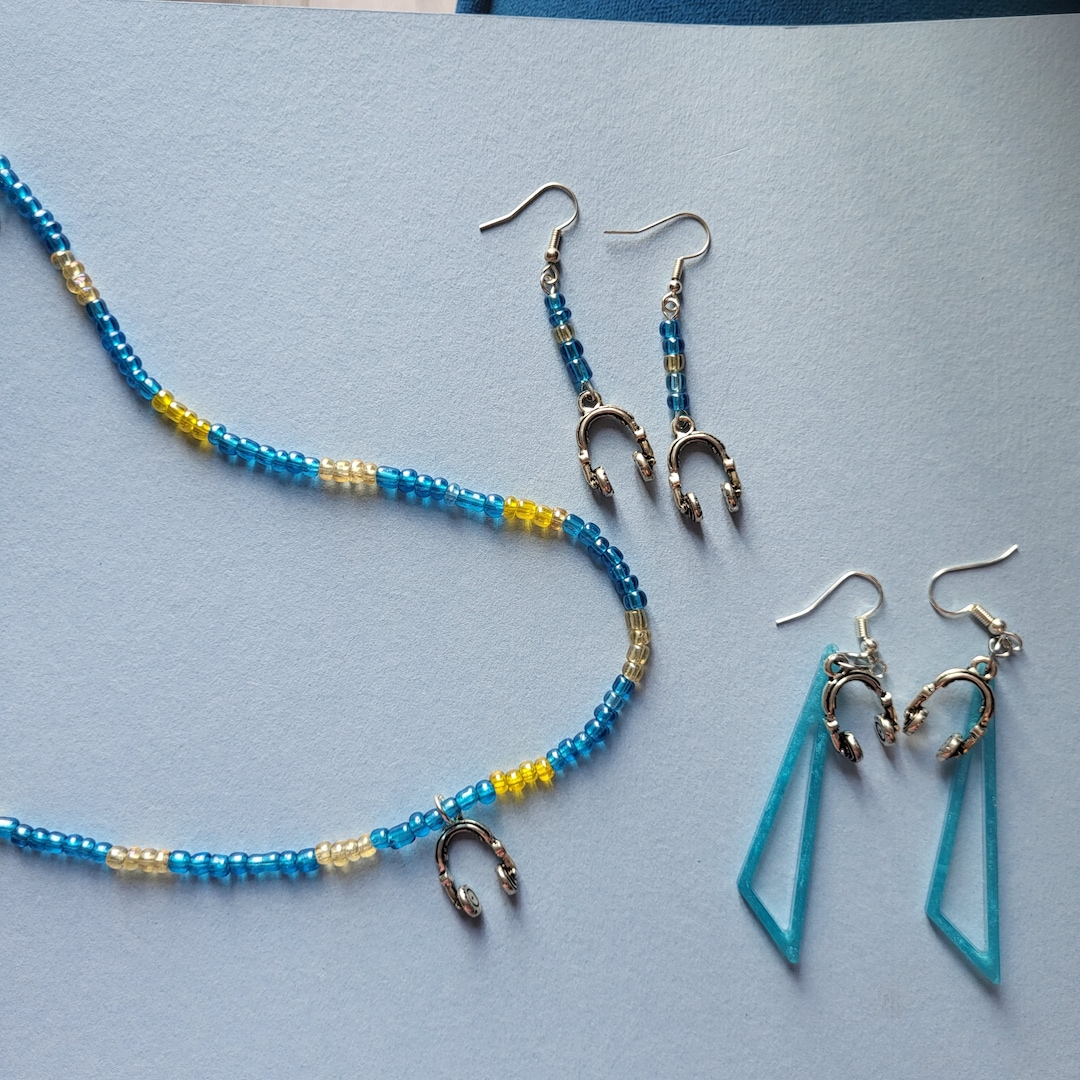 Stranger Things Inspired Jewellery Earrings Beaded Necklace - Etsy