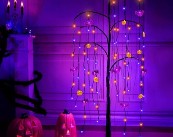 Halloween Lighted Tree - Etsy