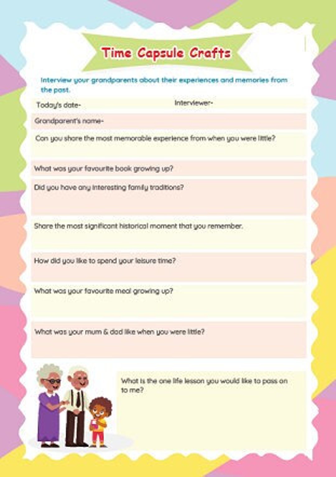 Time Traveller Worksheets Activity Sheets for Kids - History & Future ...