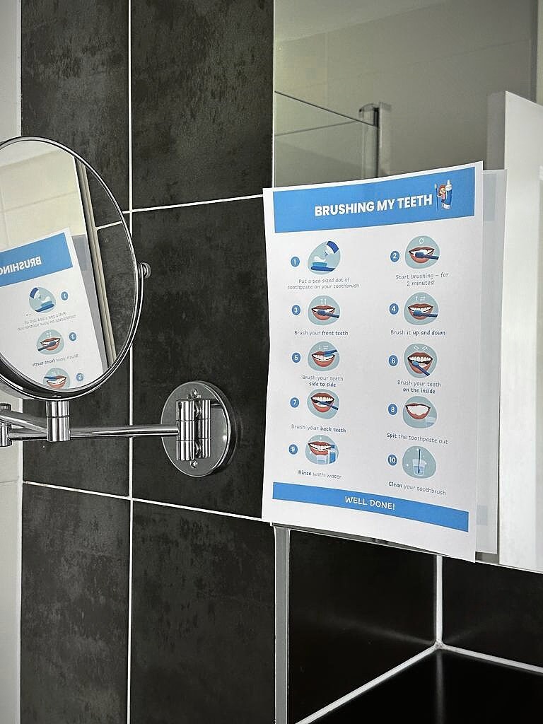 Teeth Brushing Poster Steps for Kids Digital Printable How to Brush ...